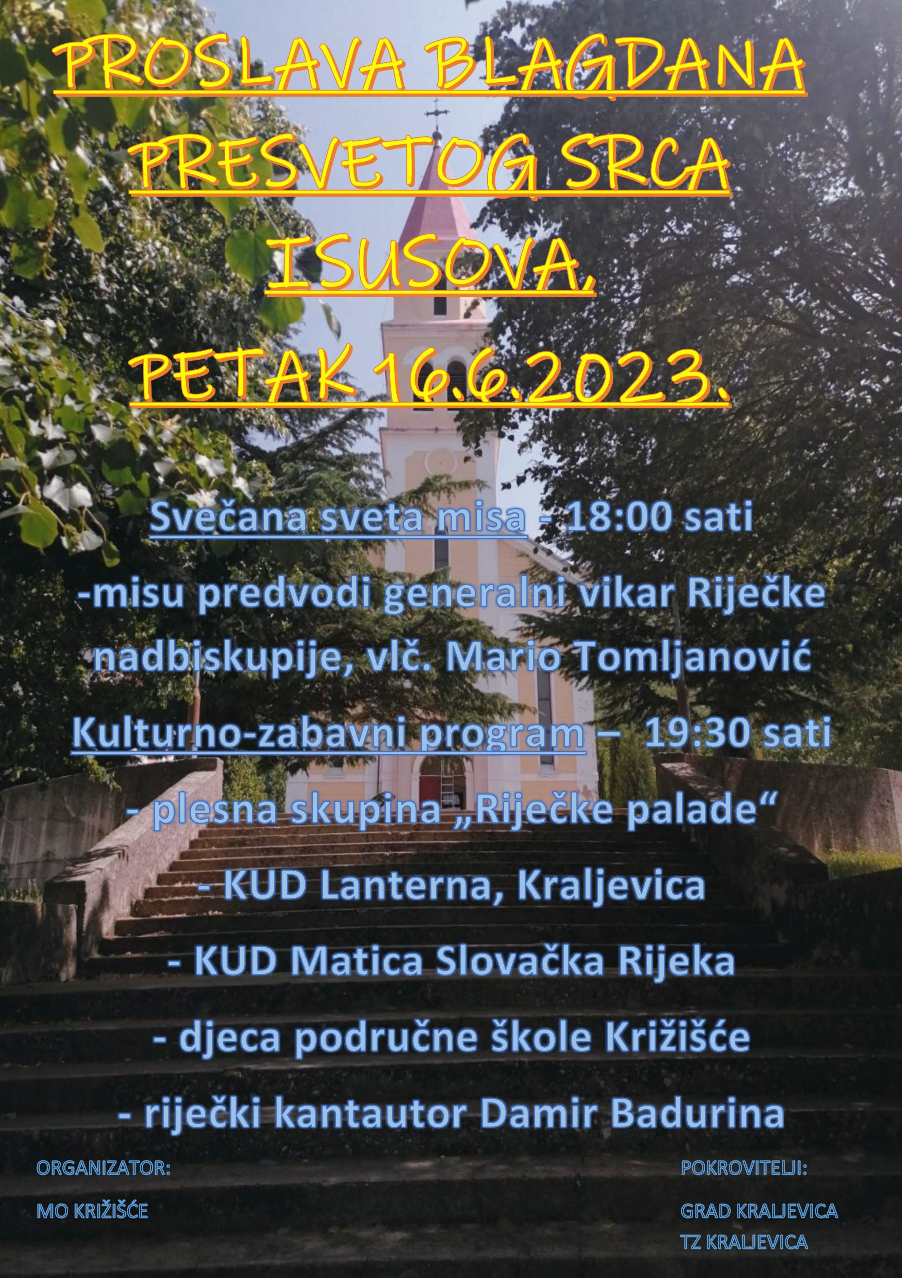 Proslava blagdana Presvetog srca Isusova - Grad Kraljevica